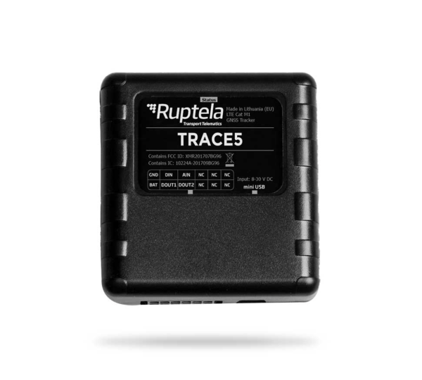 Connect GPS /GLONASS tracker Ruptela Trace5 LTE-LA for monitoring - uvivion.com